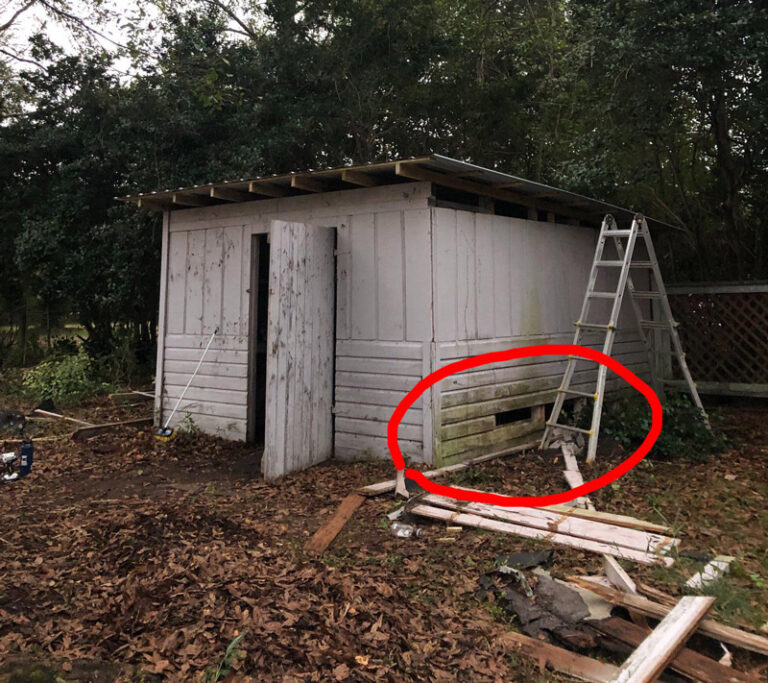 Fixing an old shed | The Survival Gardener
